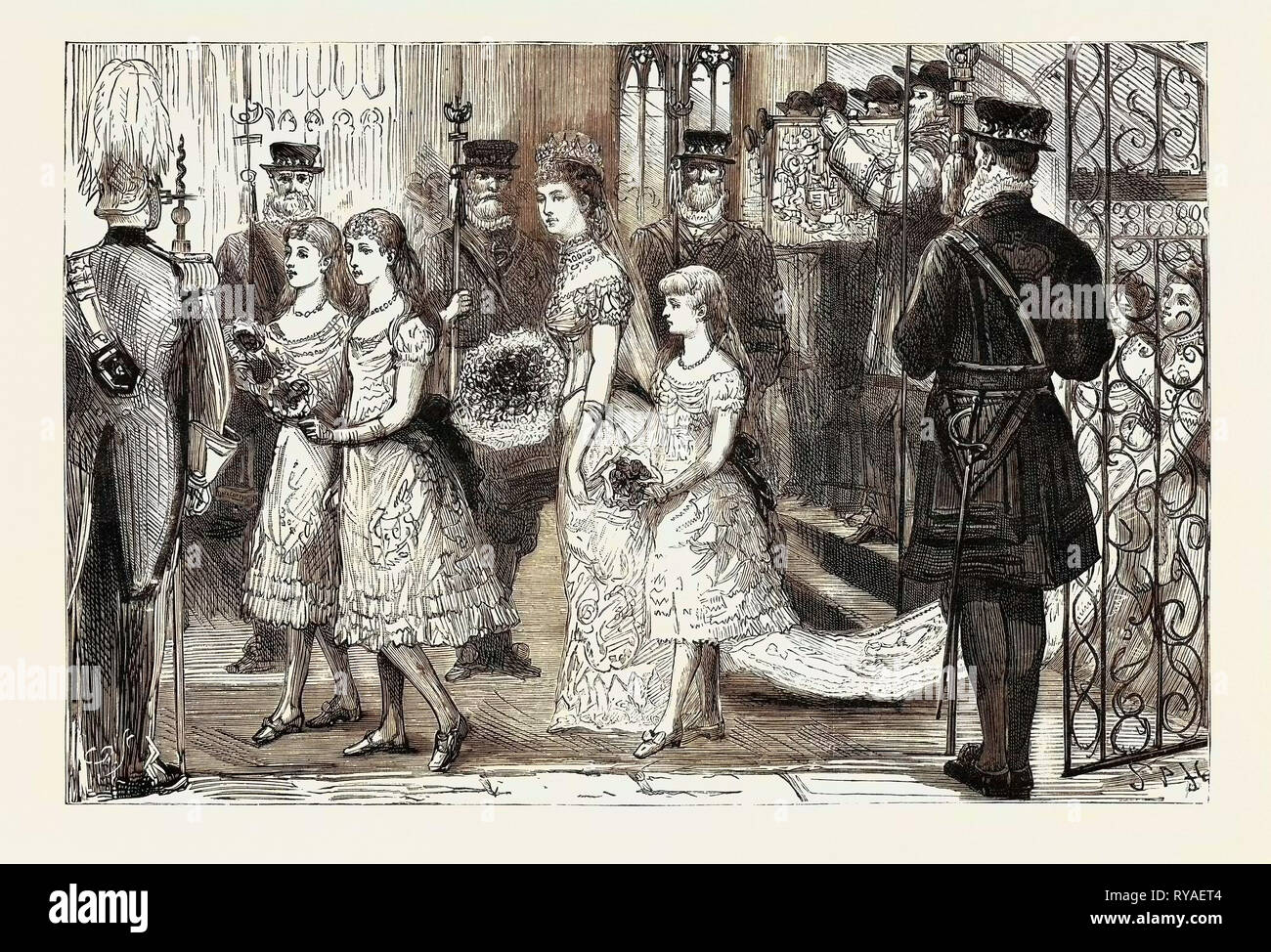 The Wedding Procession in St. George's Chapel: The First Procession ...