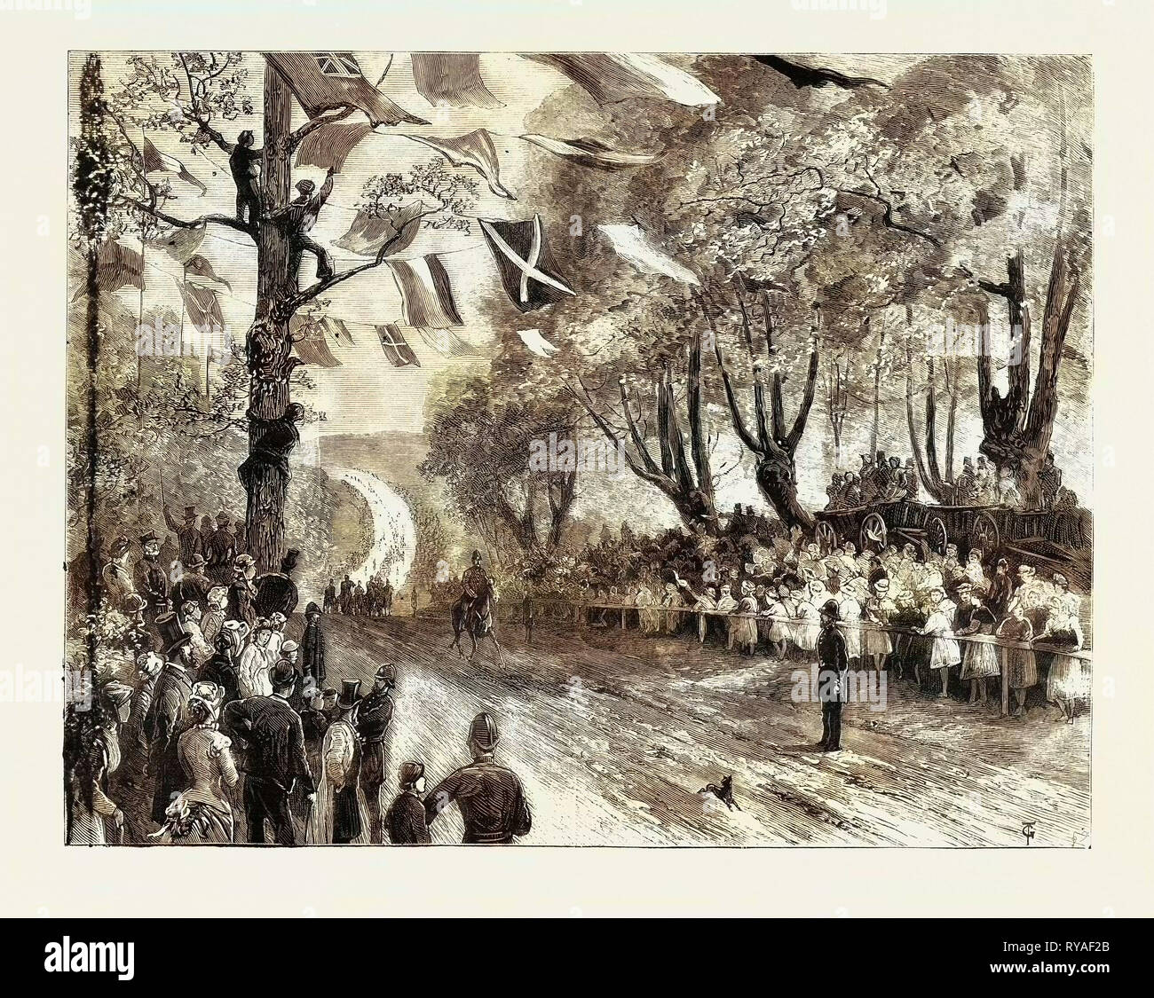 The Queen's Visit to Epping Forest: The Royal Procession Entering High ...