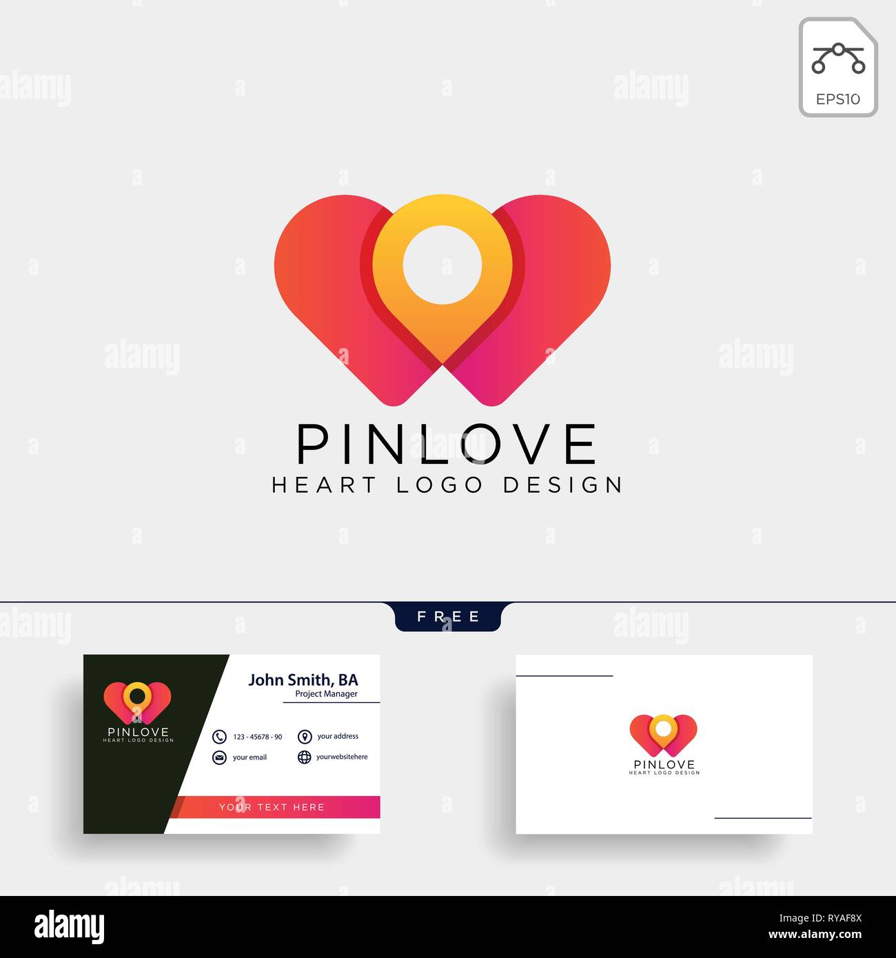 love point location mark logo template vector illustration icon element ...