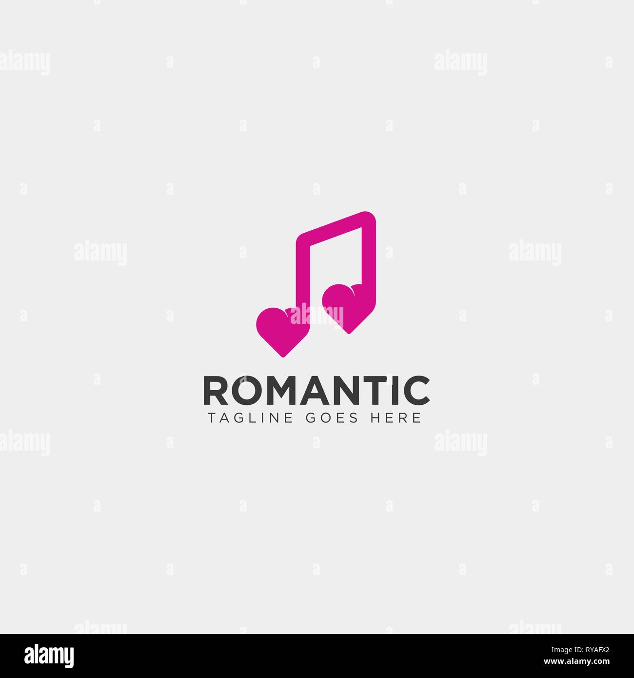 love music symbol or logo template vector illustration icon element ...
