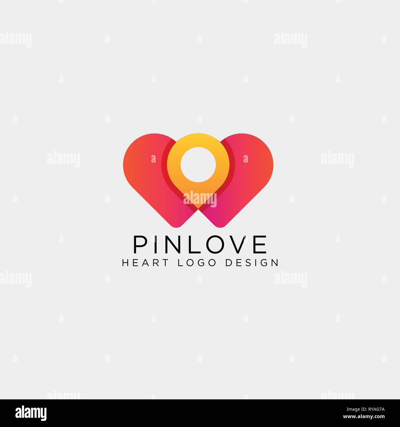 love point location mark logo template vector illustration icon element ...