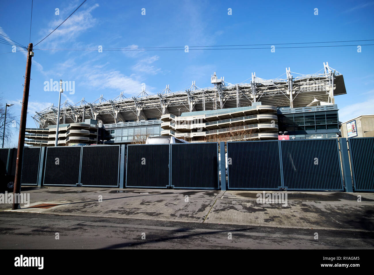 rear of the cusack stand croke park Dublin republic of Ireland Stock ...