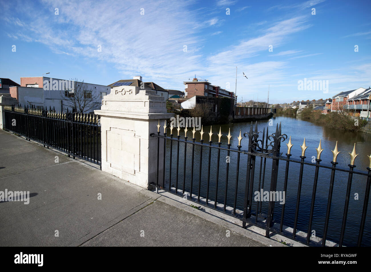 Annesley bridge over the river Tolka close to the site of the battle of ...
