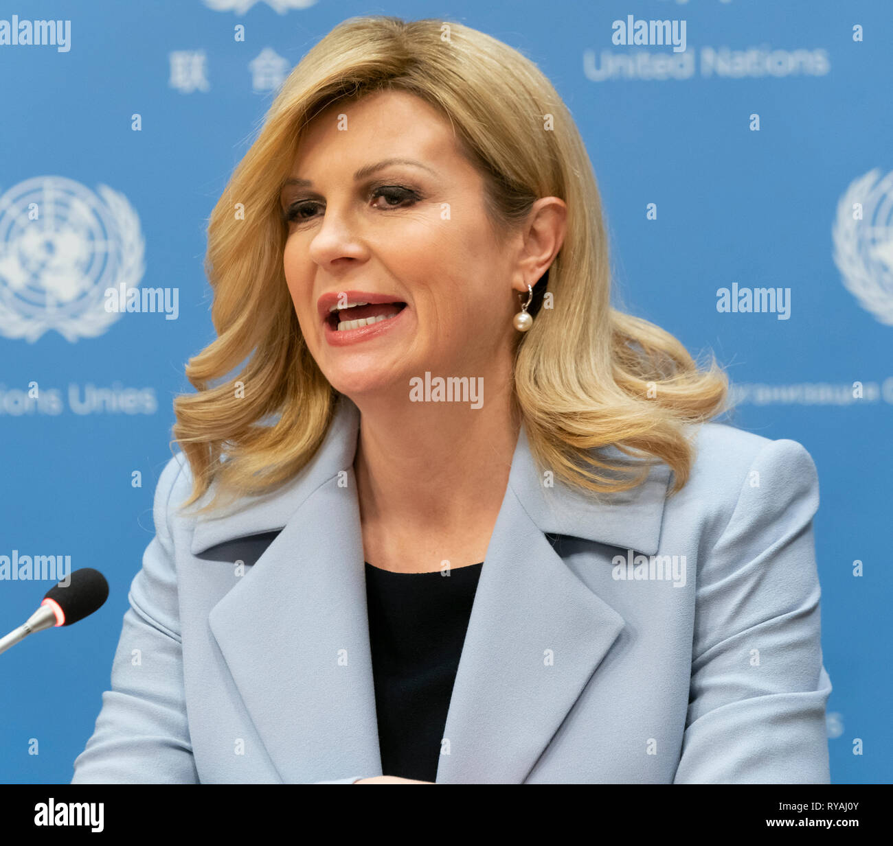 President of croatia kolinda grabar kitarovic hi-res stock photography ...