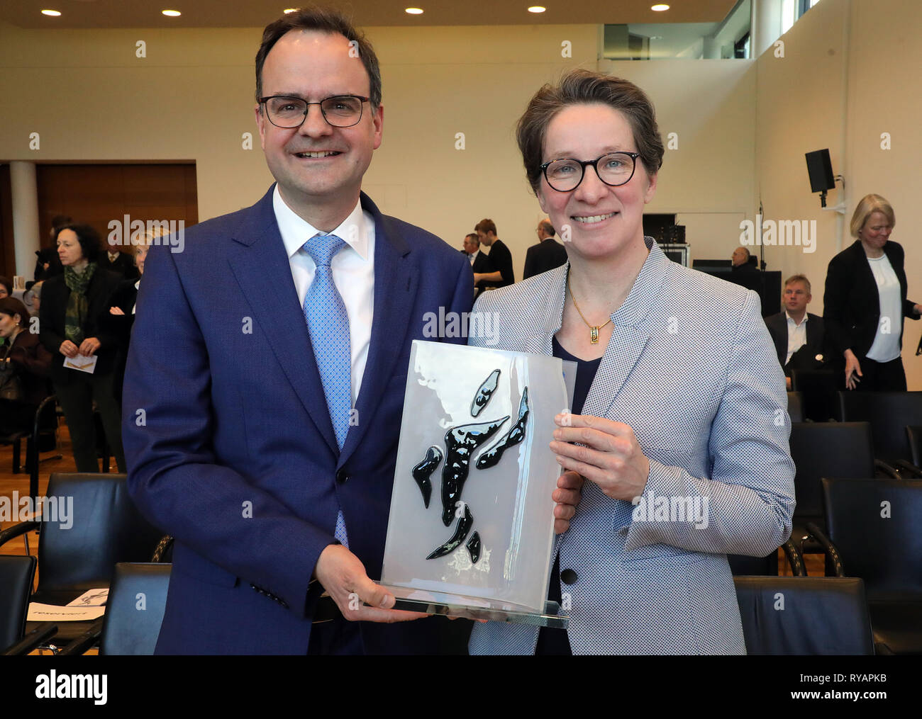 Berlin, Germany. 13th Mar, 2019. The parents of the killed Freiburg ...