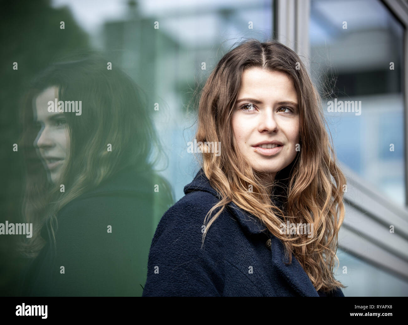 Berlin, Germany. 13th Mar, 2019. Luisa Neubauer, environmental activist ...