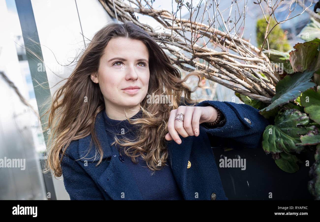 Berlin, Germany. 13th Mar, 2019. Luisa Neubauer, environmental activist ...