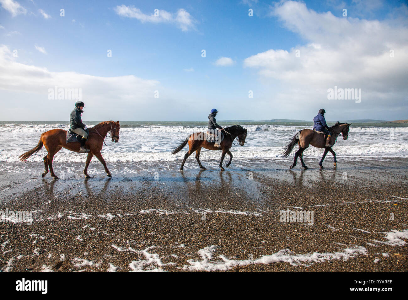 Riding a horse in storm hi-res stock photography and images - Alamy