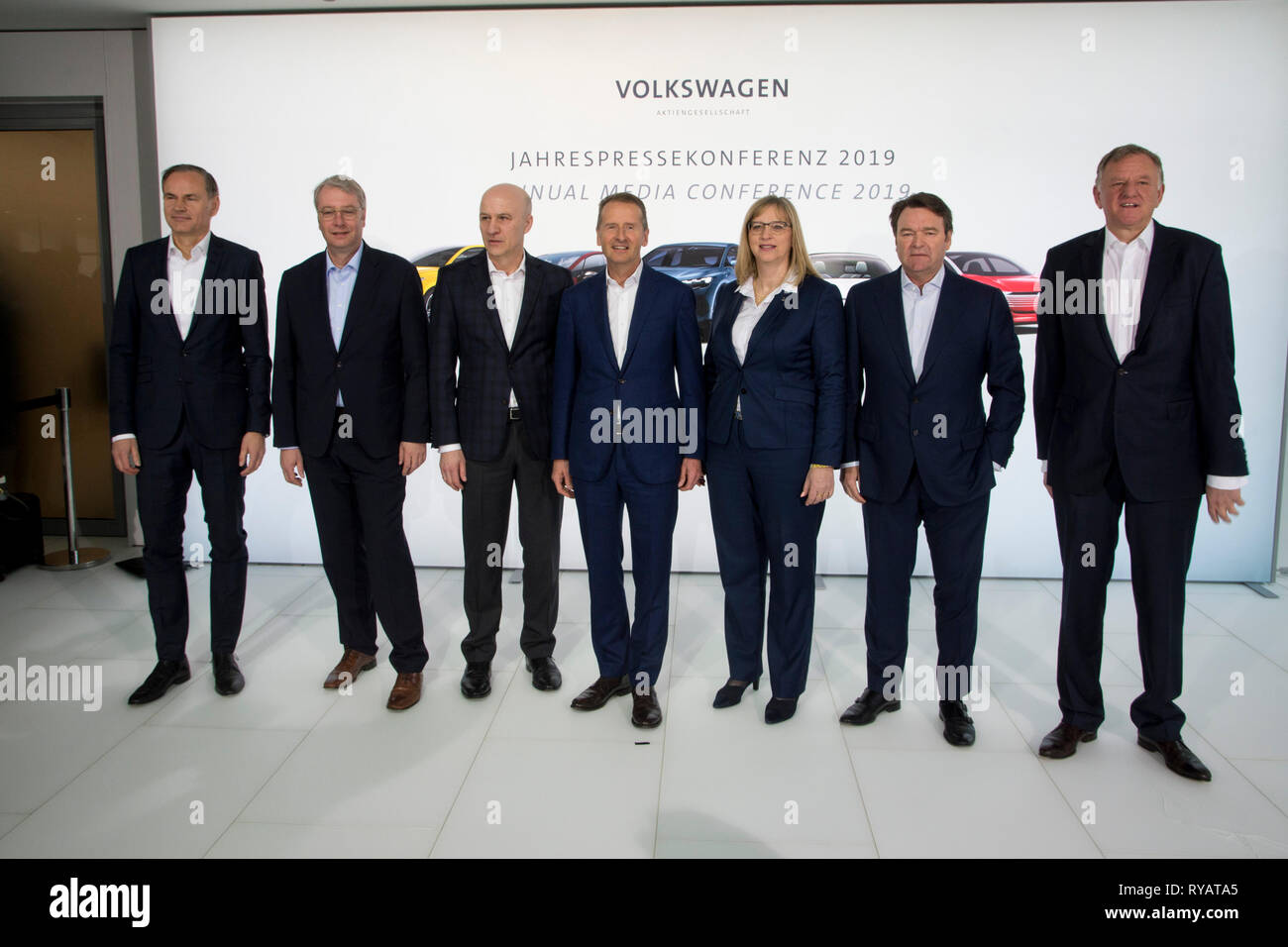 The management of Volkswagen AG, from left: Oliver Blume, Brand Group ...