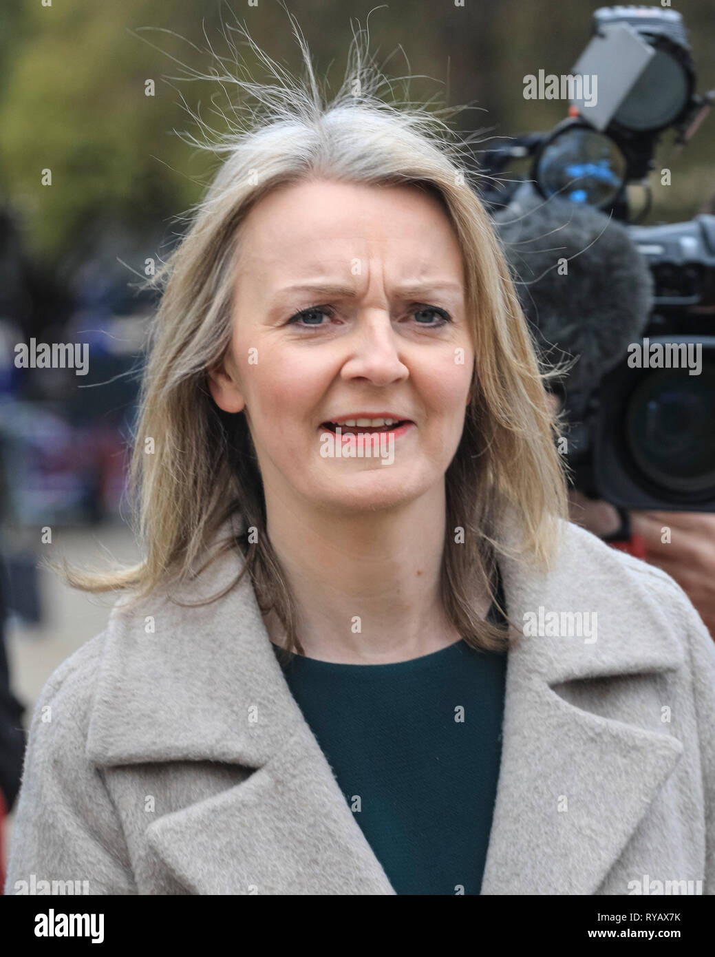 Elizabeth Truss Mp College Green High Resolution Stock Photography and ...