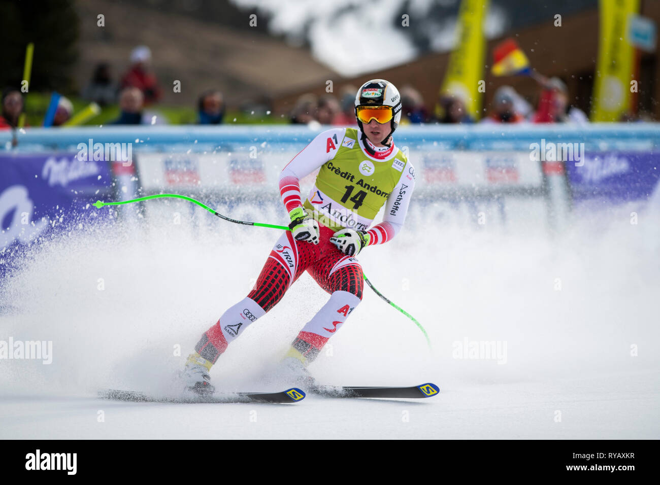 El Tarter, Andorra. 13th Mar, 2019. Audi FIS Ski World Cup Finals, day 1; Hannes Reichelt (AUT ...