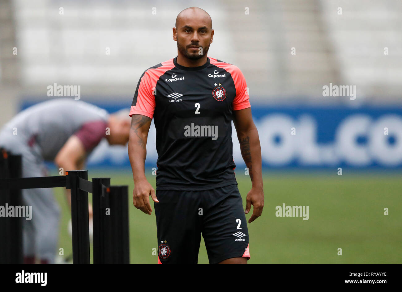 Curitiba, Brazil. 13th Mar, 2019. Jonathan during Athletico Paranaense ...