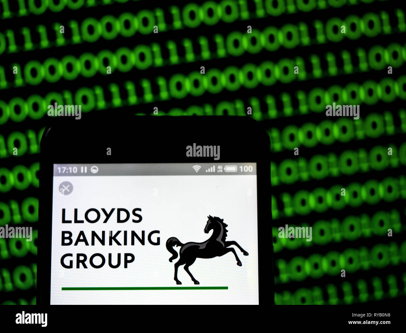 Lloyds mobile banking hi-res stock photography and images - Alamy