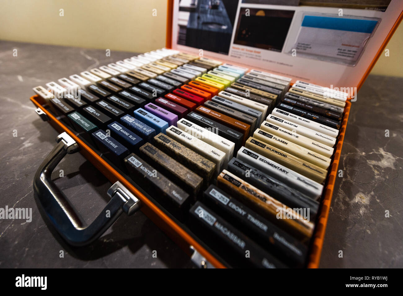 Small color sample boards. toned image for design - Colorful sets with ...