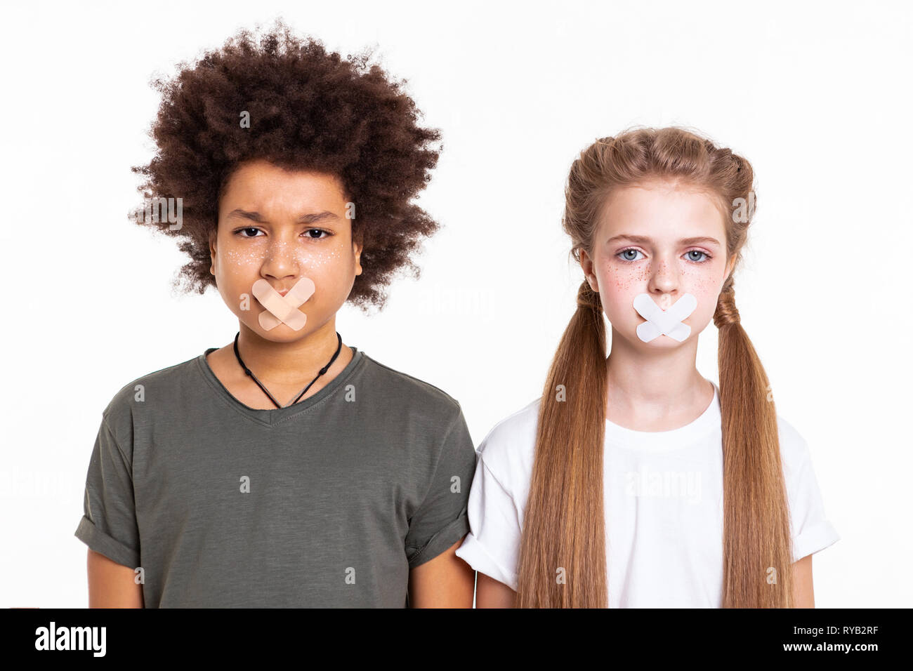 Girl Taped Mouth High Resolution Stock Photography and Images - Alamy