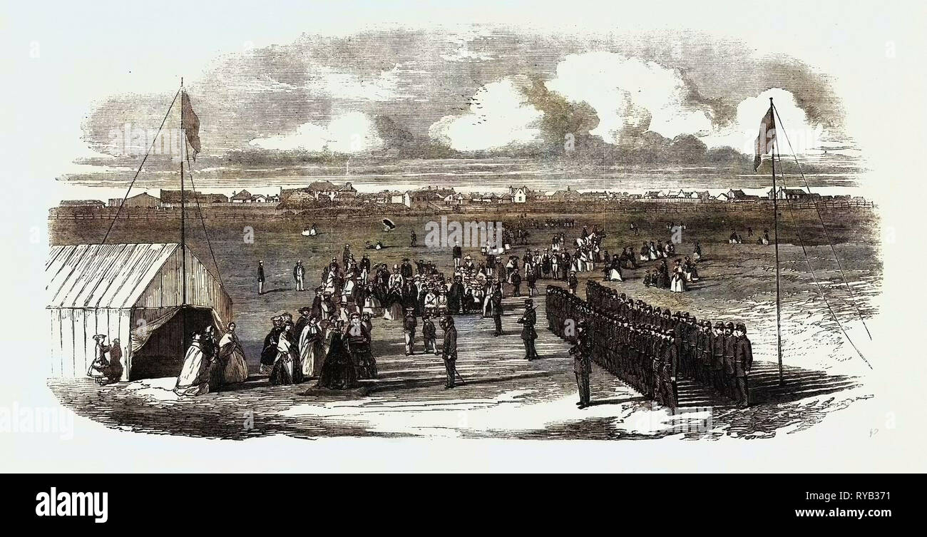 Presentation of a Silver Bugle by the Ladies of Belfast in the Colony ...