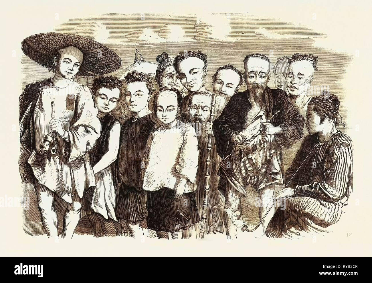 A Group of Chinese Stock Photo - Alamy