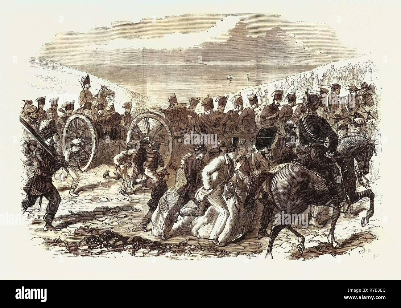 The Volunteer Sham Fight at Brighton on Easter Monday: The Sussex ...