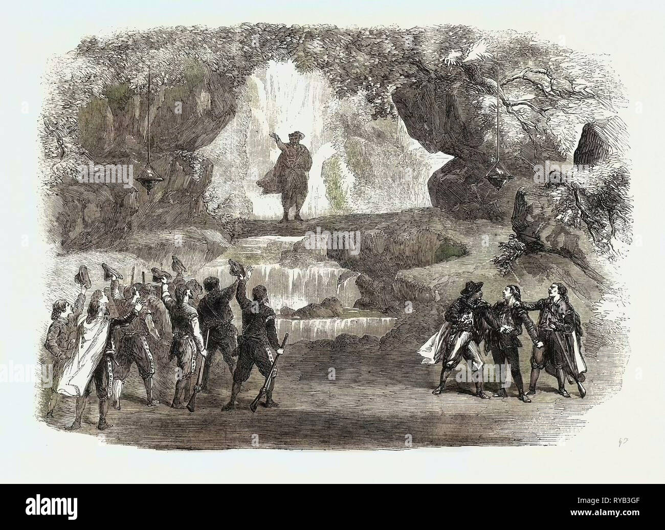 The Cavern Scene from the Miller and His Men at the Haymarket Theatre ...