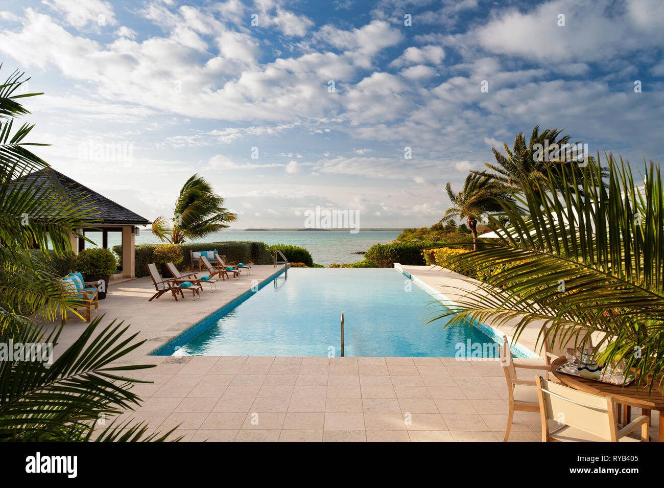 "Swimming pool at Tamarind Cove, Antigua Stock Photo - Alamy