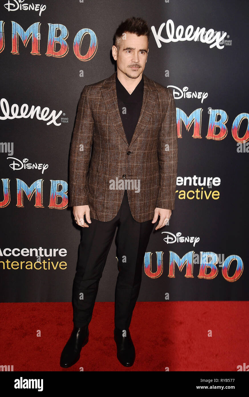 HOLLYWOOD, CA - MARCH 11: Colin Farrell attends the premiere of Disney ...