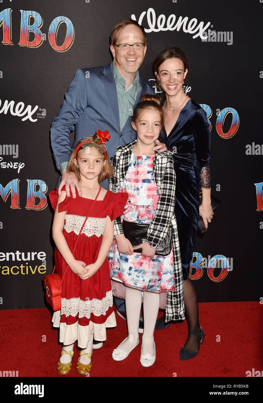 HOLLYWOOD, CA - MARCH 11: Ptolemy Slocum (L) and family attend the ...