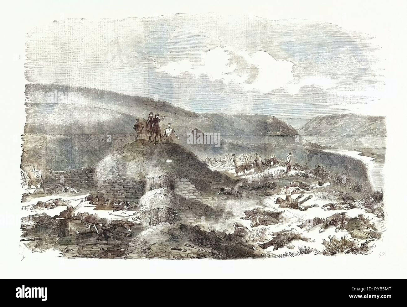 The Crimean War: Sandbag Battery Defended by the Guards on the Morning ...