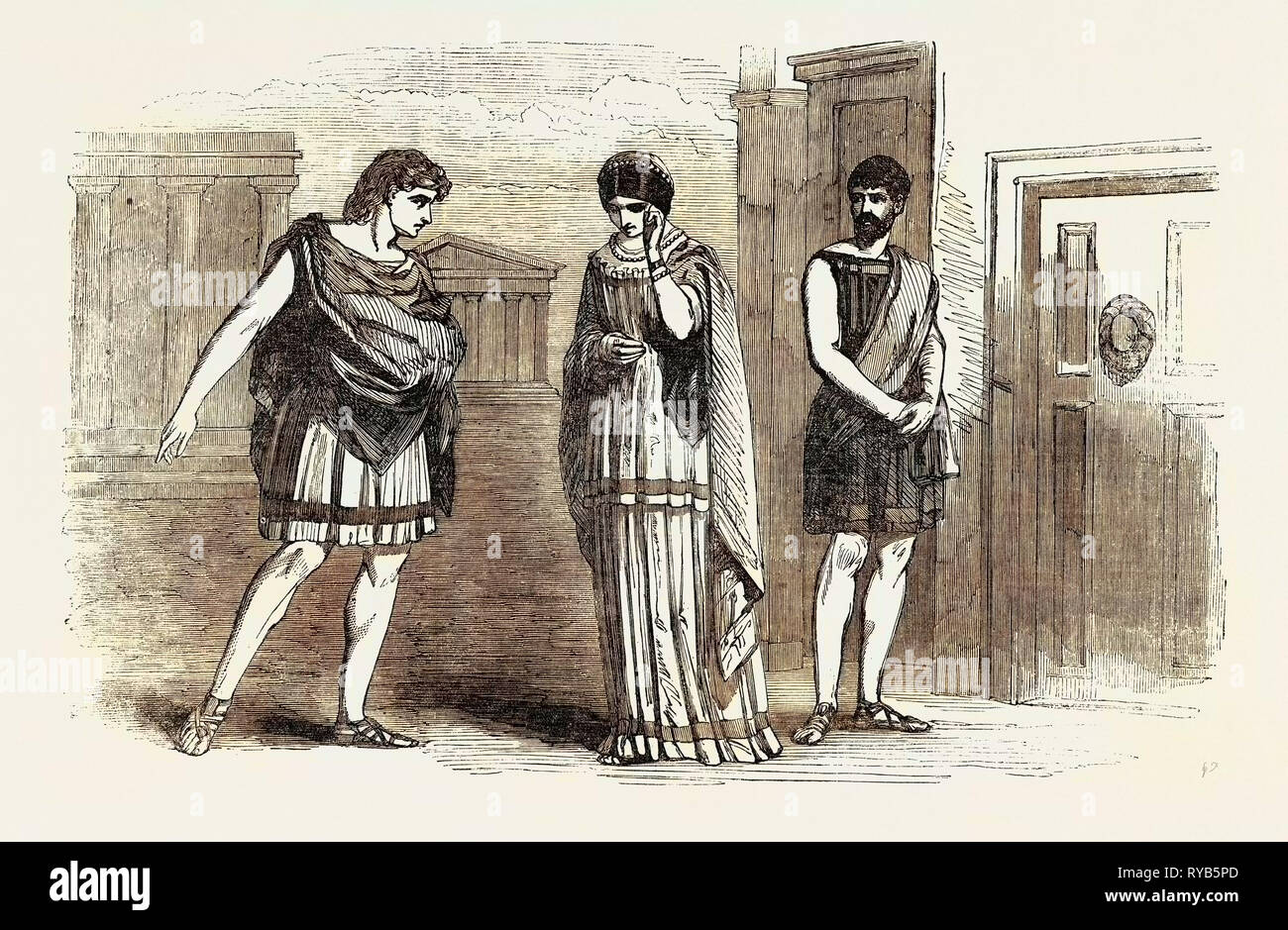 The Westminster Play Scene from Terence's Eunuchus Act 1 Scene 1 Stock ...