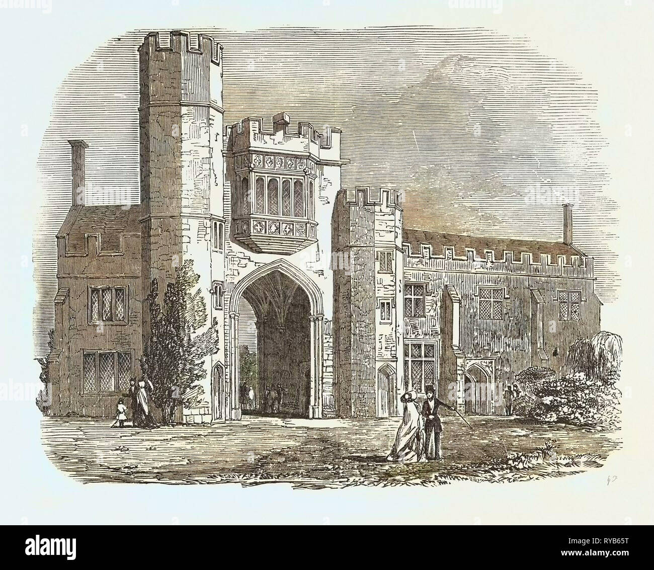 Montacute Priory 1853 Stock Photo - Alamy