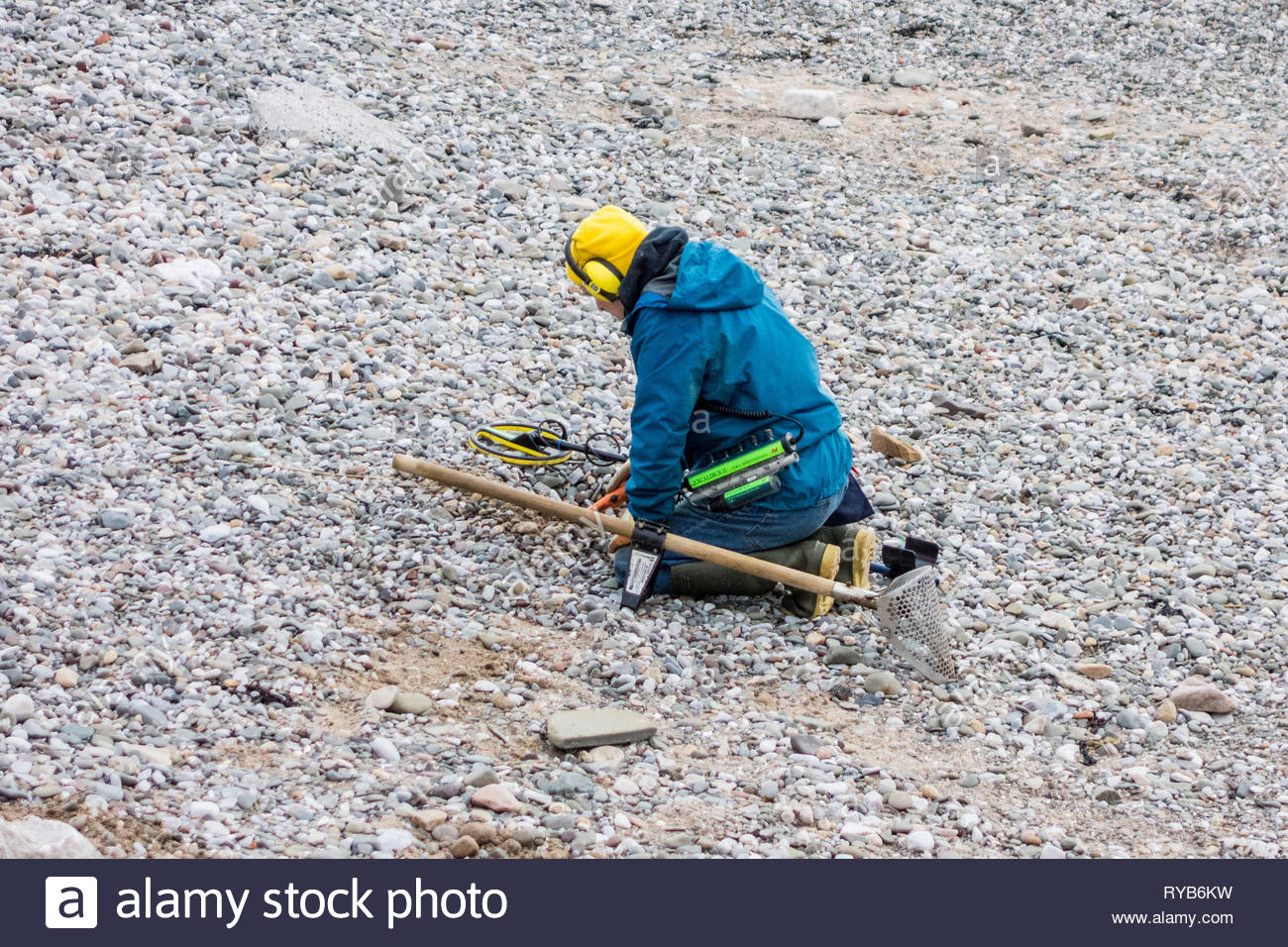 Metal Detecting On A Beach High Resolution Stock Photography and Images ...