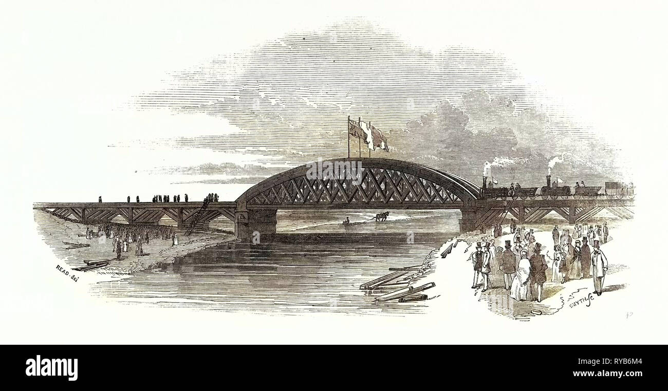 Railway bridge railroad rail Cut Out Stock Images & Pictures - Alamy