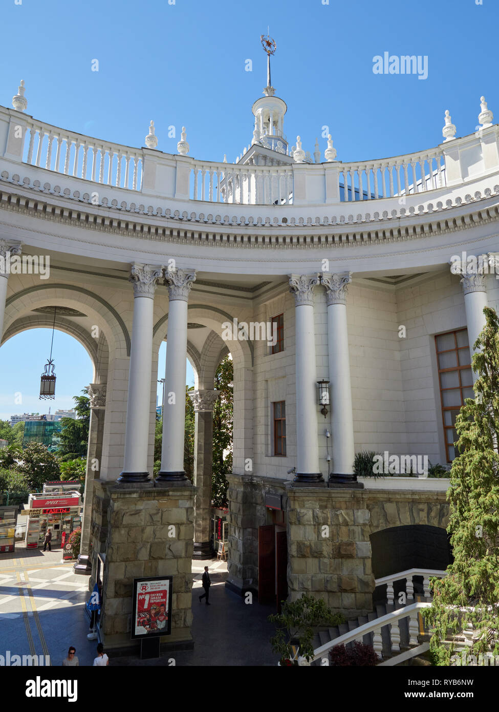 Sochi - Russian Feseration - May 12, 2017 - Sochi railway station ...