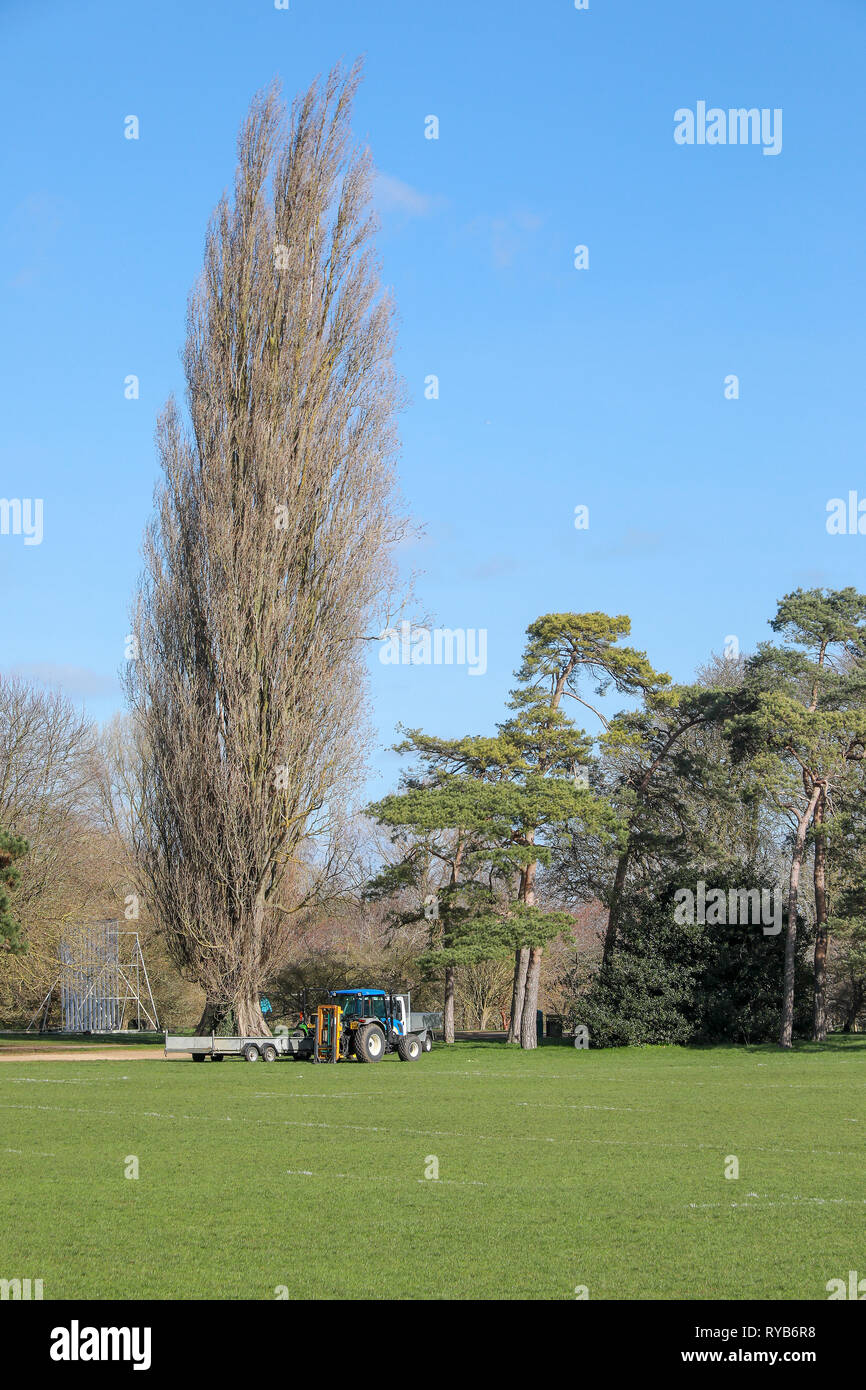 Oxford University Parks in winter / spring Stock Photo - Alamy