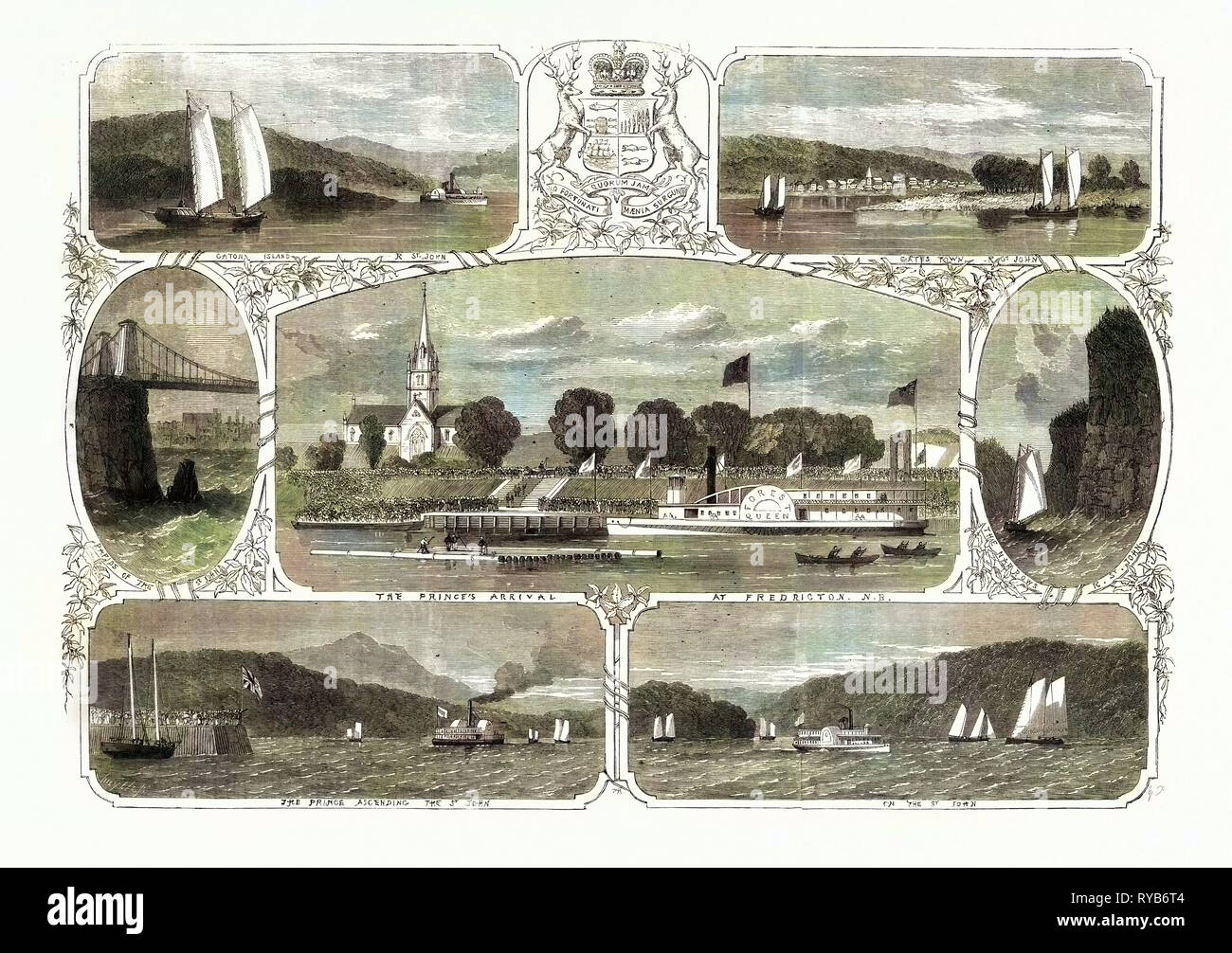 Progress of the Prince of Wales in British North America, Canada, 1860 ...