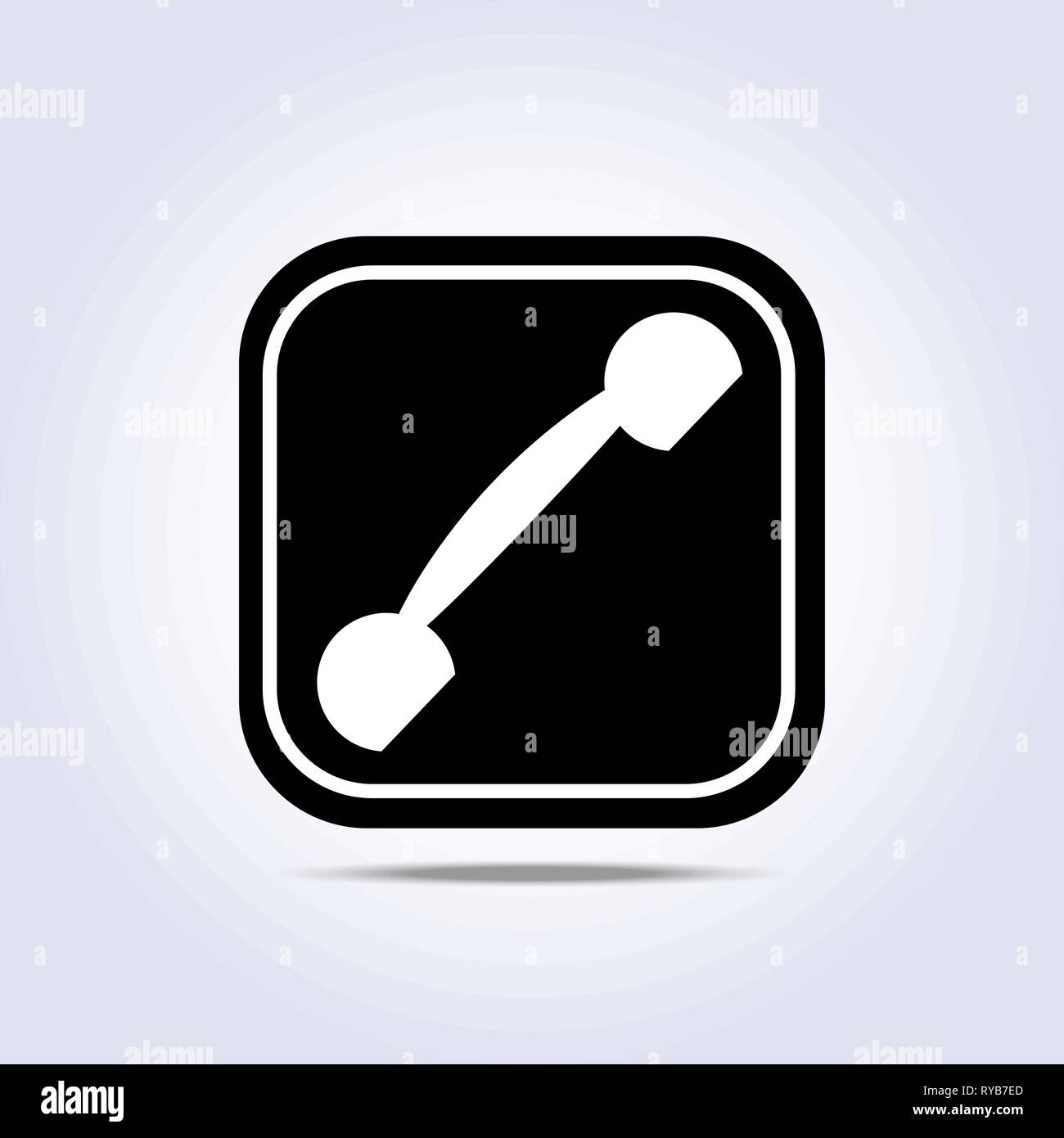 Handset vector vectors hi-res stock photography and images - Alamy
