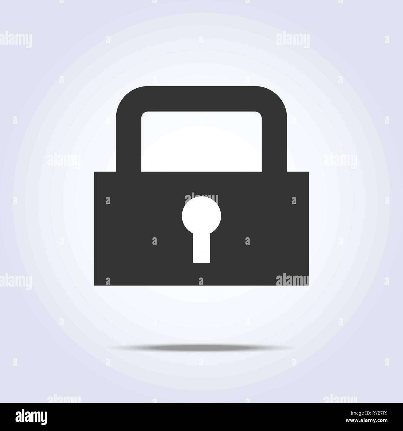 Closed lock icon Stock Vector Image & Art - Alamy