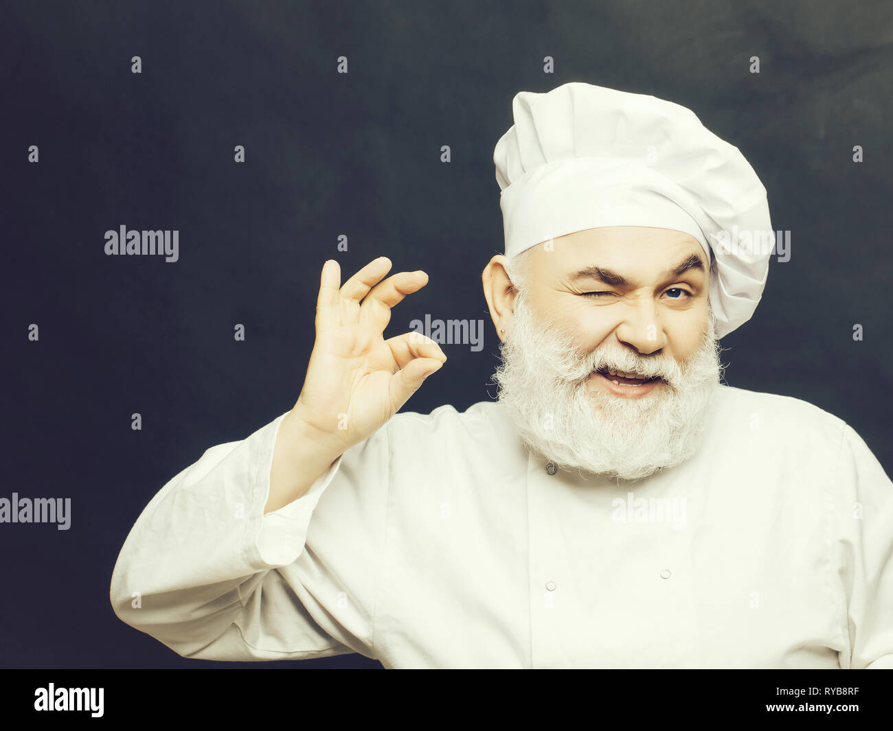 Winking chef hi-res stock photography and images - Alamy