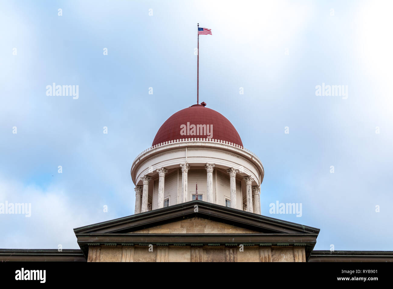 Illinois capitol rotunda dome hi-res stock photography and images - Alamy