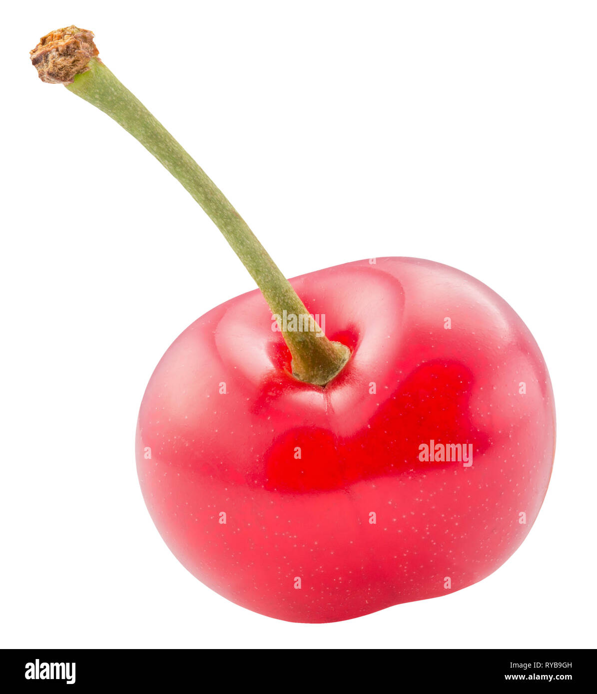 sweet cherry isolated on a white background Stock Photo - Alamy