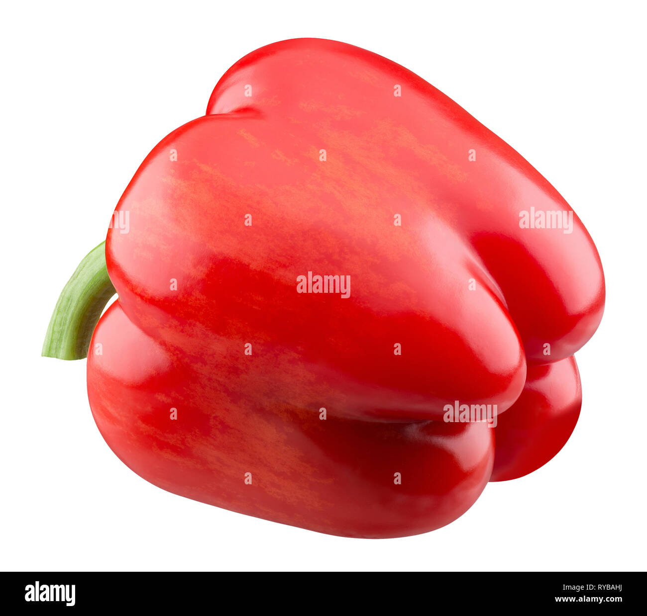 red pepper isolated on a white background Stock Photo - Alamy