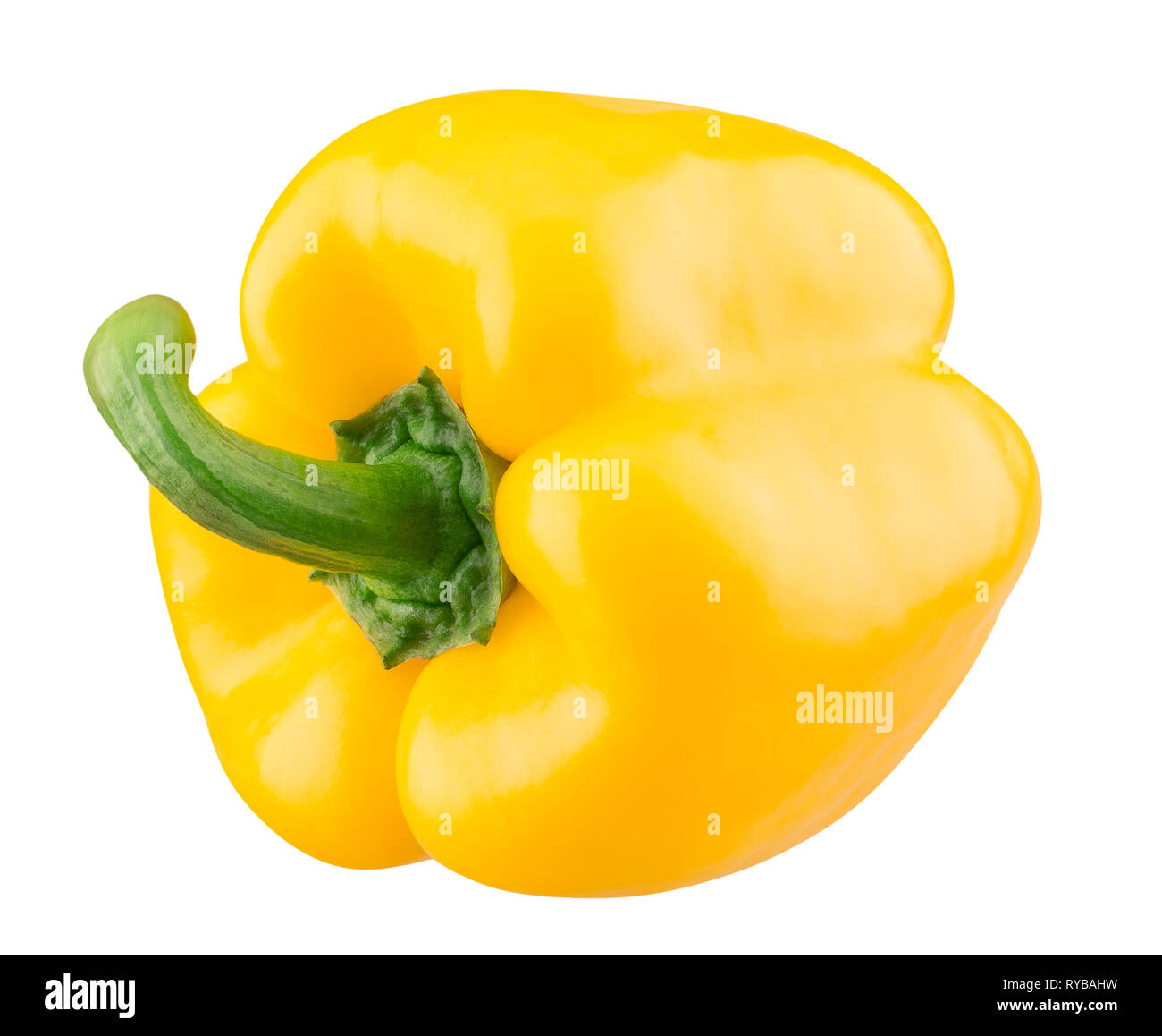 yellow pepper isolated on a white background Stock Photo - Alamy
