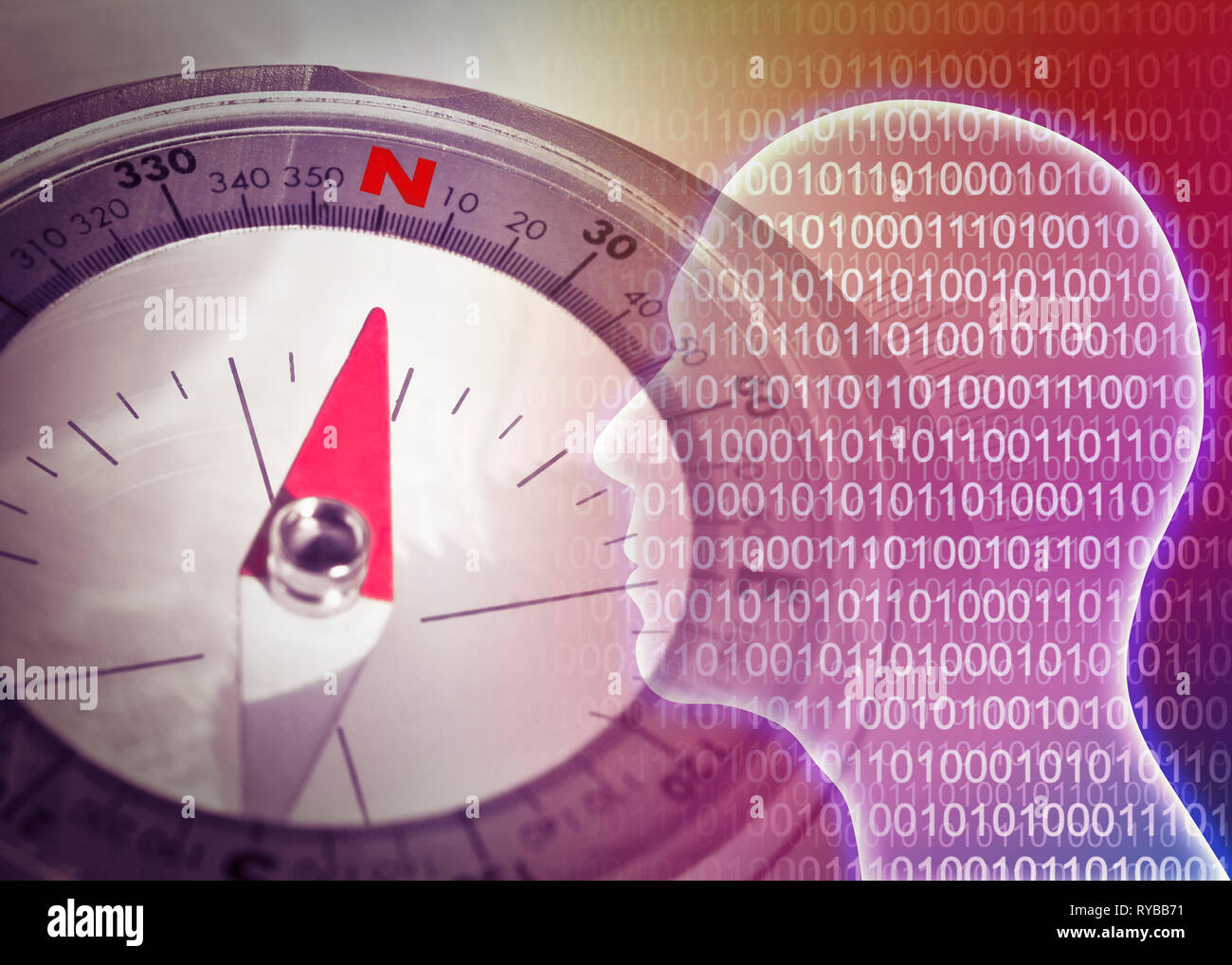 Research and development of new technologies - concept image with ...