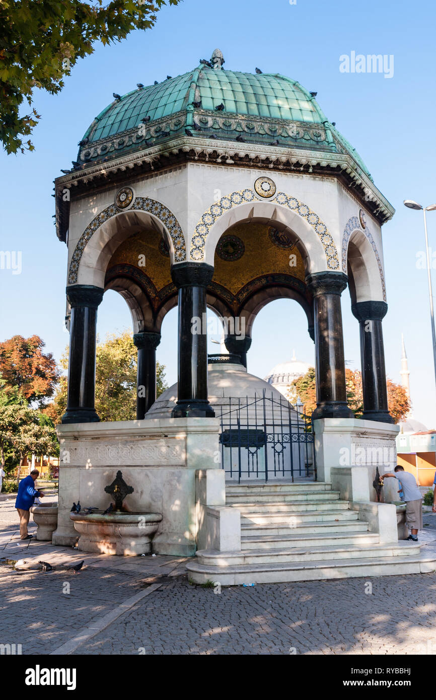 The German Fountain, Sultanahmet Square, Istanbul Stock Photo - Alamy