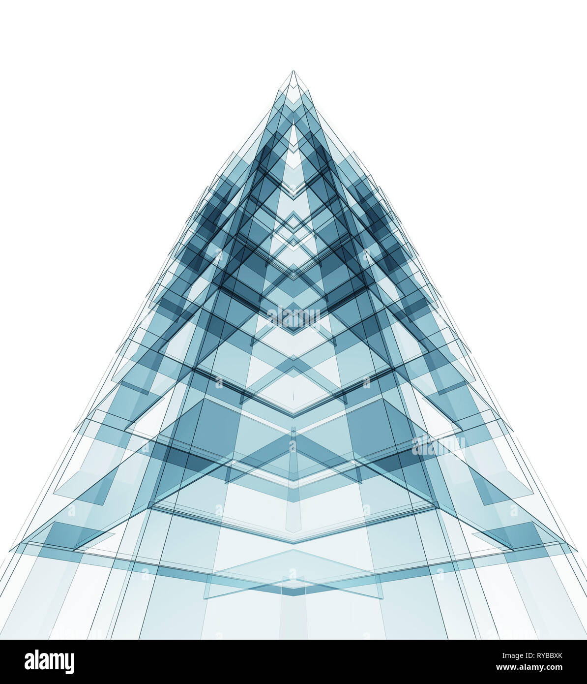 Abstract building concept. 3d rendering Stock Photo - Alamy