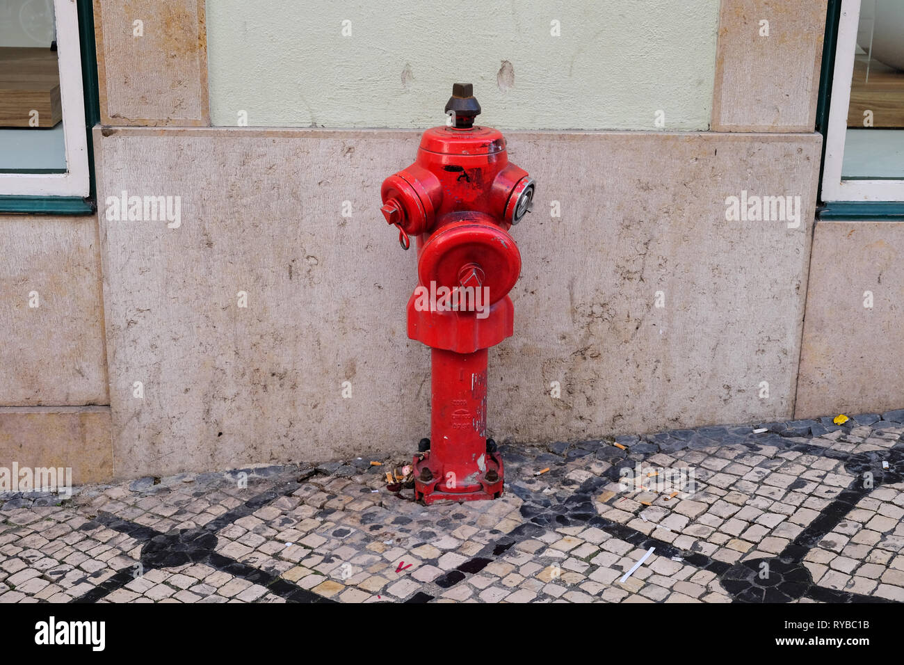 Fire hydrant, R. Nova do Almada, Lisbon, Portugal Stock Photo - Alamy
