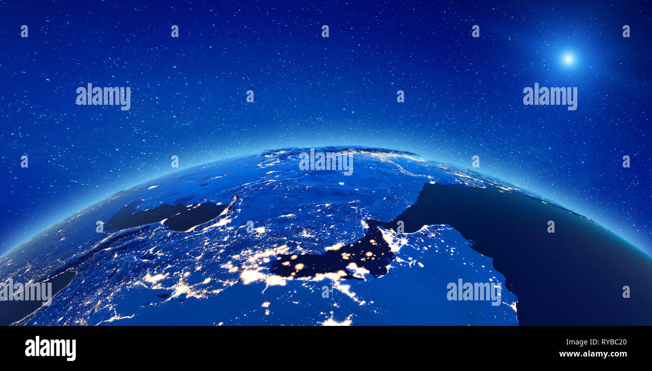 Saudi arabia from space hi-res stock photography and images - Alamy