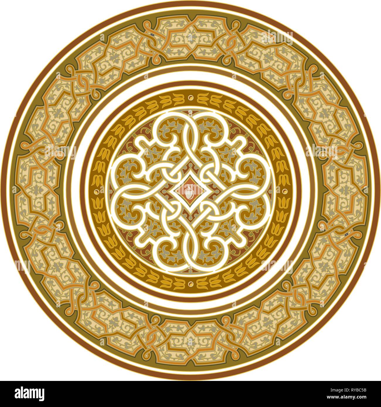 Arabic arabesque decorative texture Islamic ornamental colorful design ...