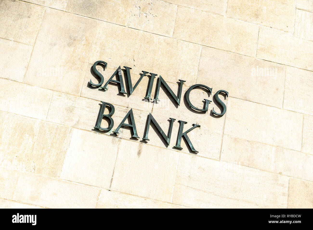 Bank sign metal hi-res stock photography and images - Alamy