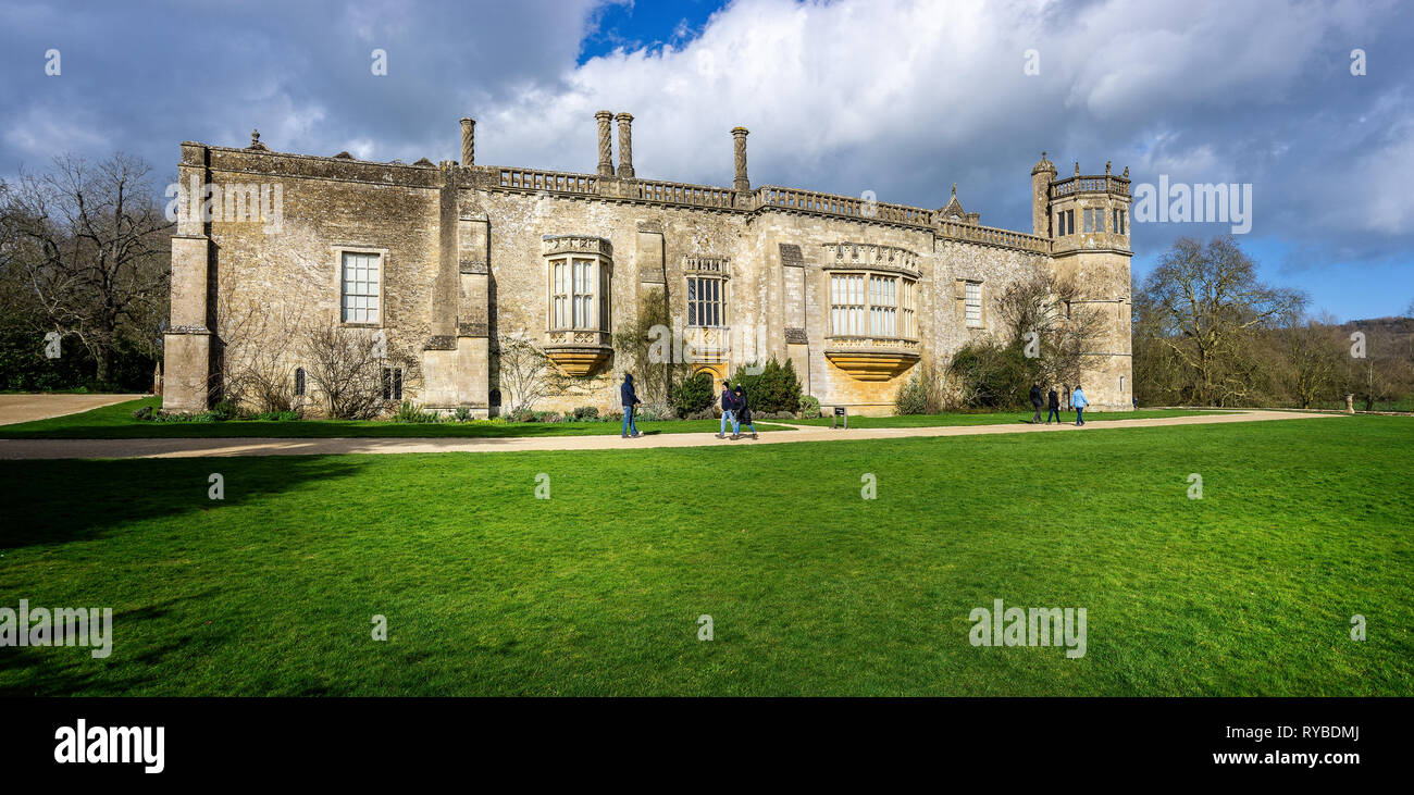Lacock Abbey in Lacock, Wiltshire, UK on 10 March 2019 Stock Photo - Alamy