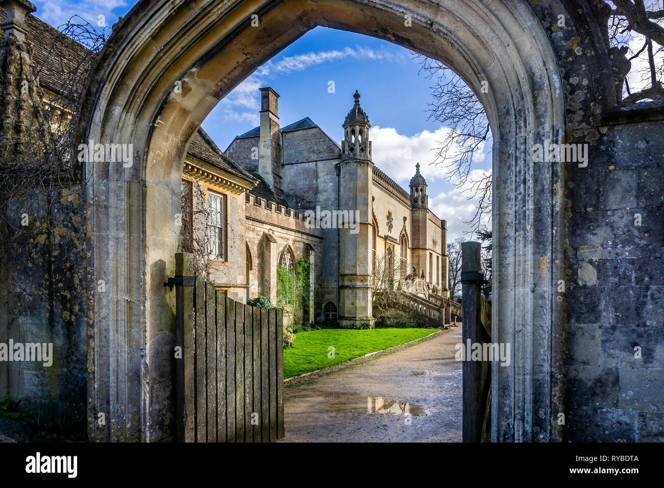 Lacock Abbey in Lacock, Wiltshire, UK on 10 March 2019 Stock Photo - Alamy